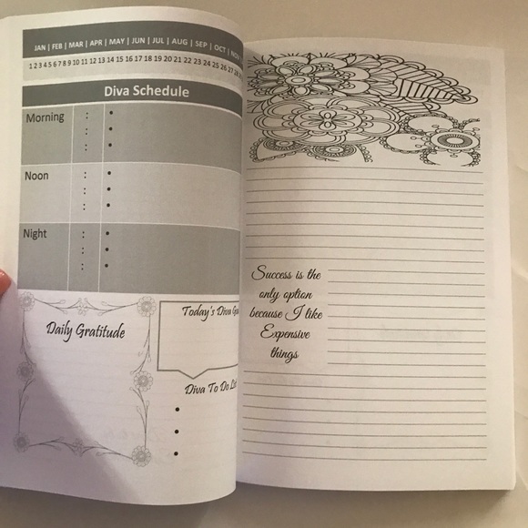 NuBella | Office | Posh Diva Notebook Planner To Track Diva Schedule ...